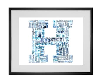 Letter H Word Art | Etsy