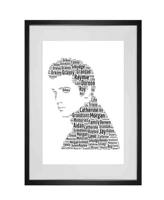 Personalised Elvis Word Art Print - Etsy