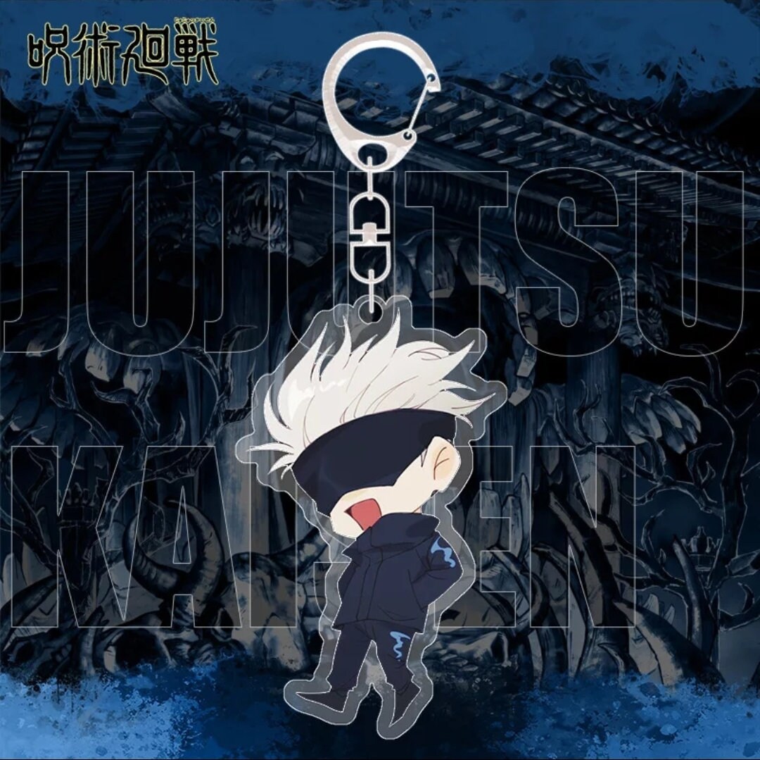 Jujutsu kaisen keychain Jujutsu Kaisen Gojo Satoru Keychains | Etsy