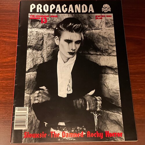 Propaganda Goth Magazine Issue Number 12 Summer 1990 RARE - Etsy