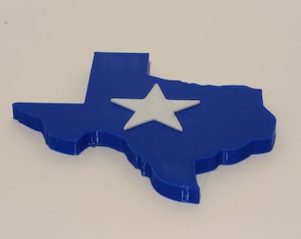 Texas Magnet Houston Texas Fridge Magnet Texas Map Magnet - Etsy
