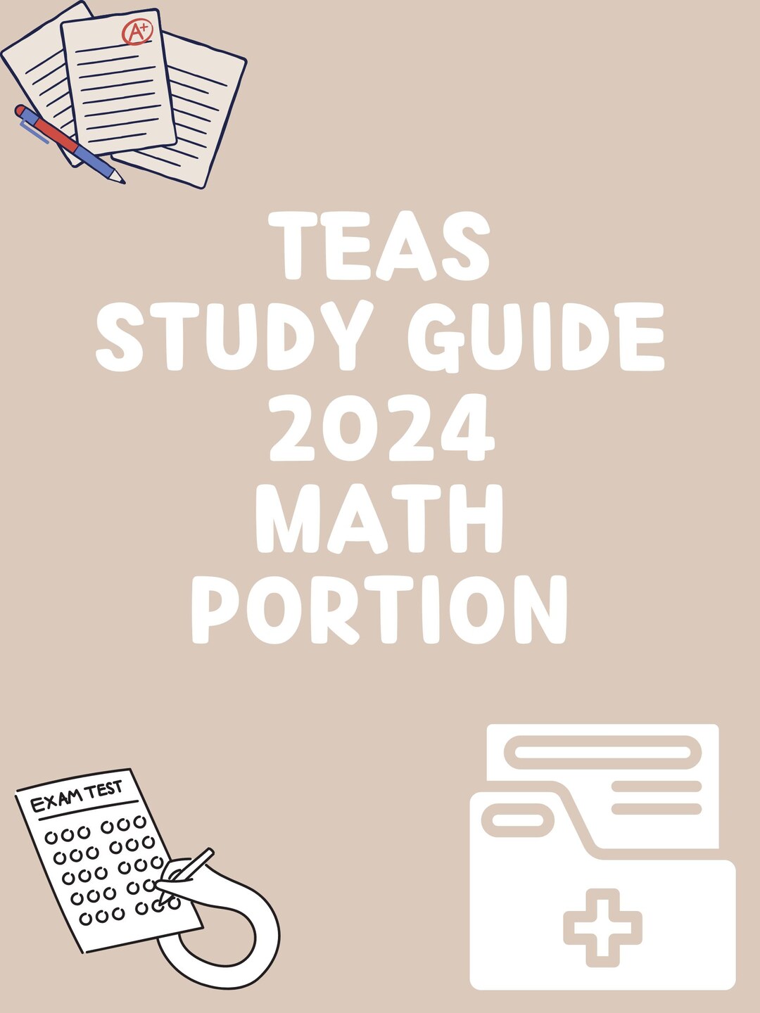 TEAS 2024 Math Portion Only - Etsy