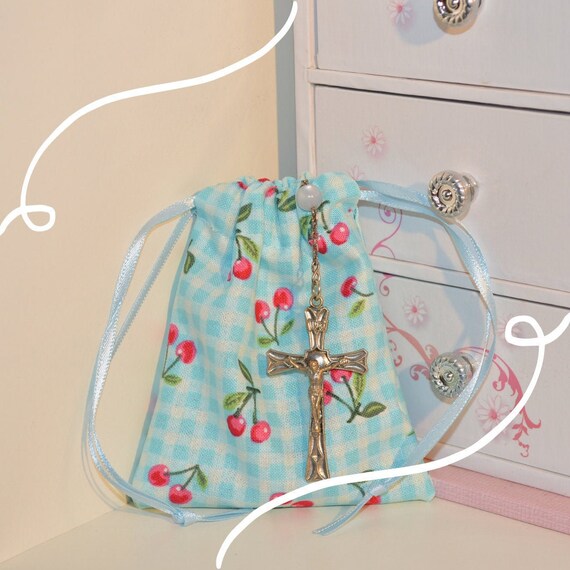 Drawstring Rosary Pouch Blessed by Priest | Etsy