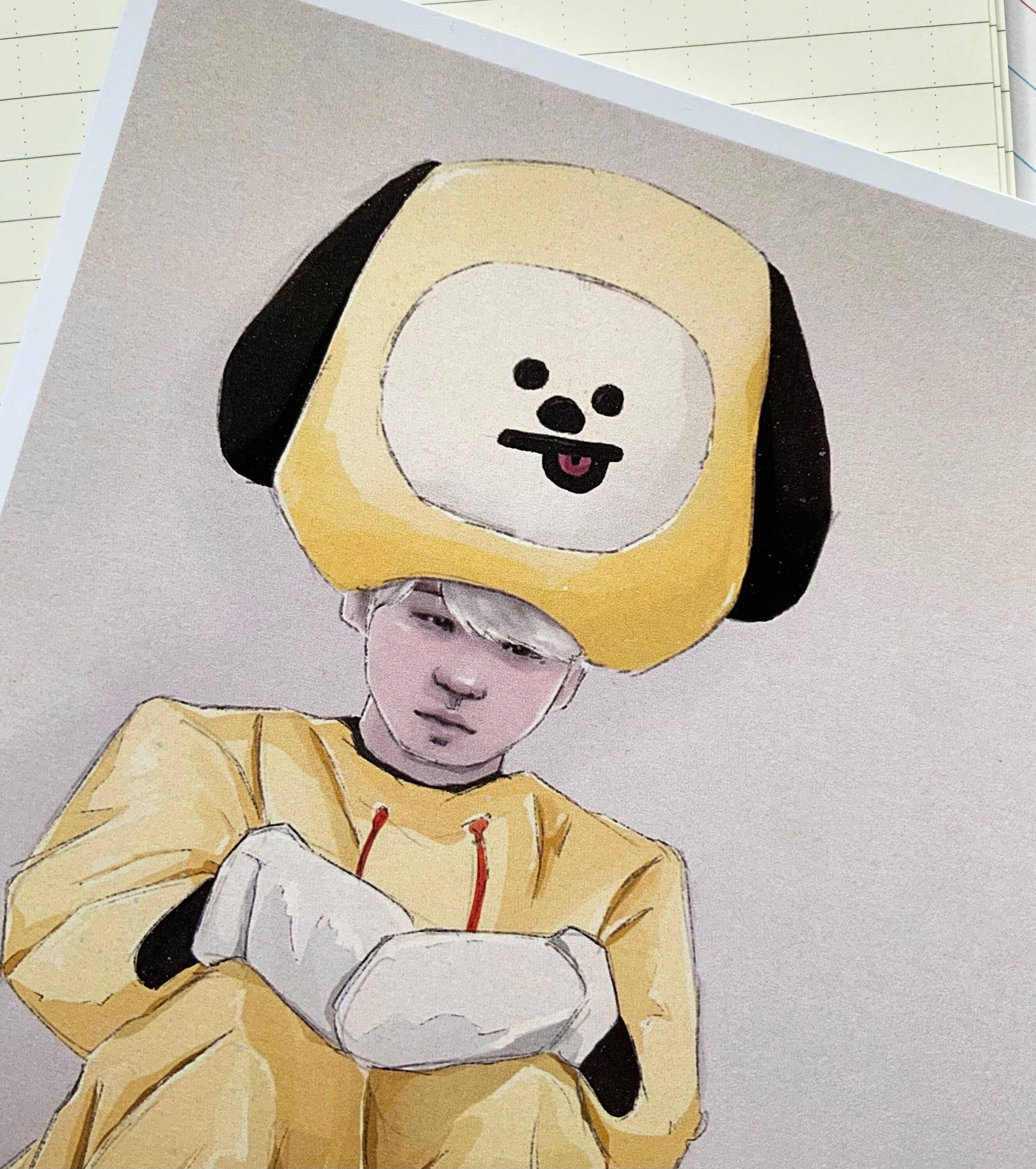 Suga and Shooky Yoongi BTS BT21 5x7 Kunstdruck Fan | Etsy