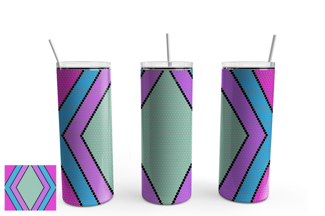 Rhinestone Tumbler Pattern Design | Diamond Rhinestone Tumbler Template ...