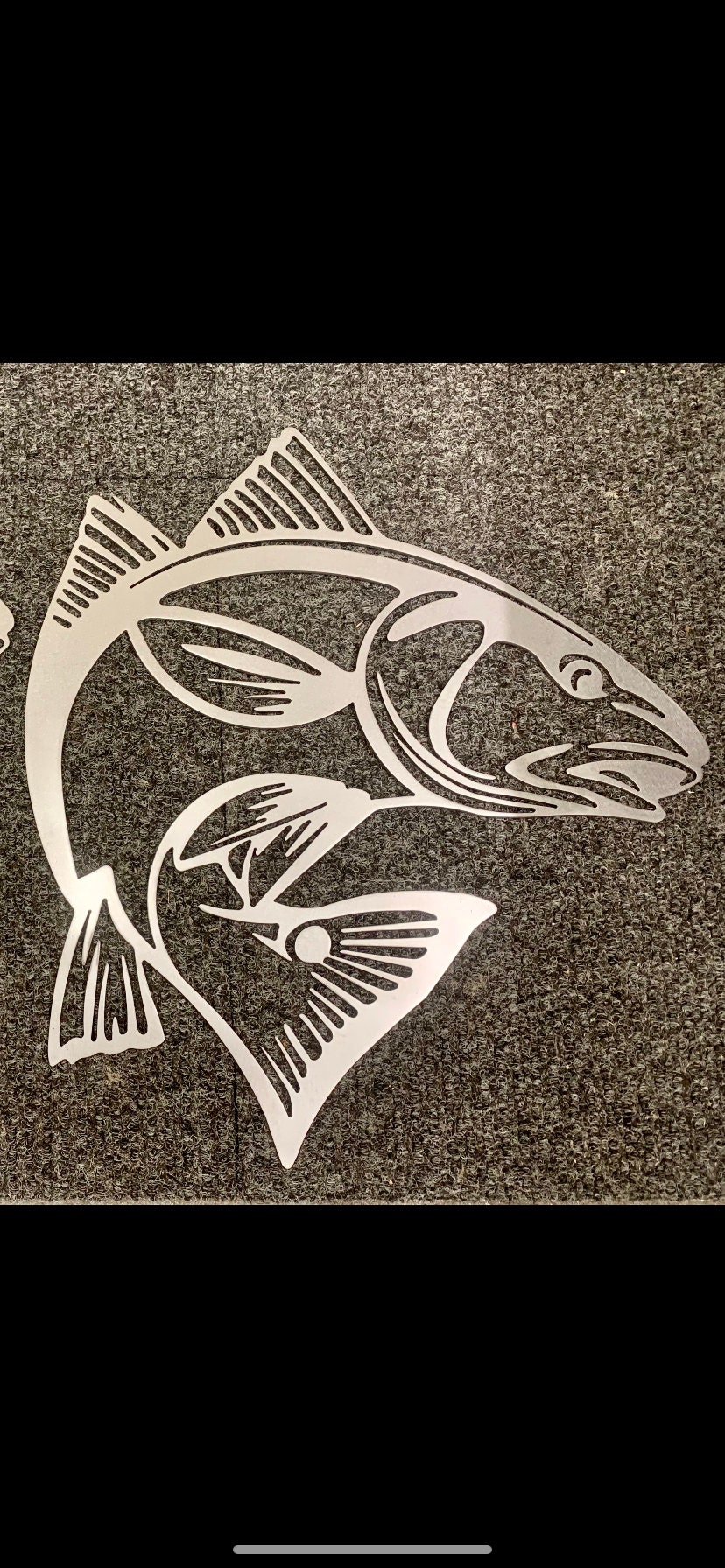Metal Redfish Outline Wall Art Sign - Etsy UK