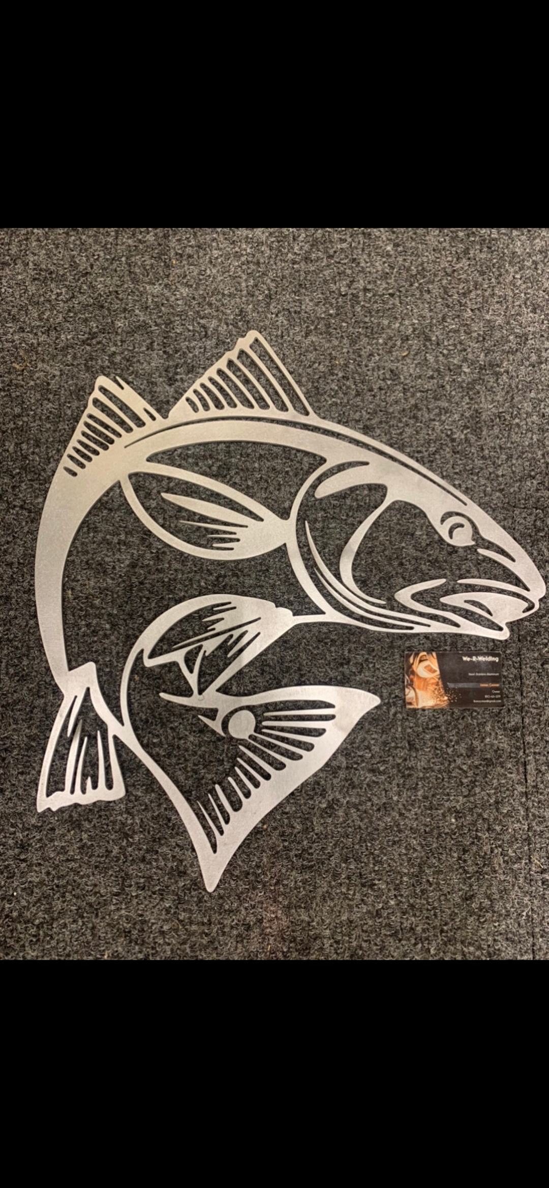 Metal Redfish Outline Wall Art Sign - Etsy