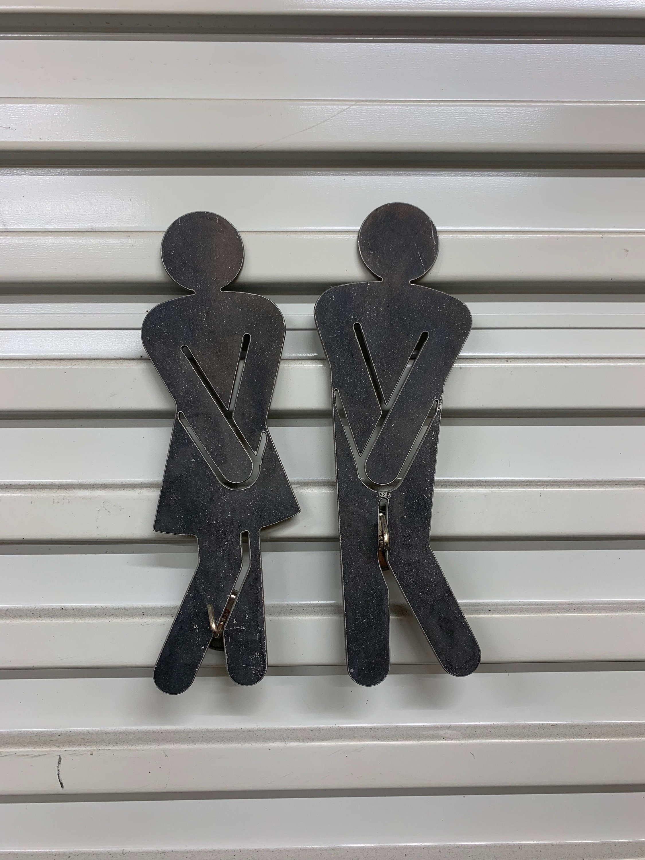 Boy and Girl Funny Bathroom Door Hanger/marker - Etsy