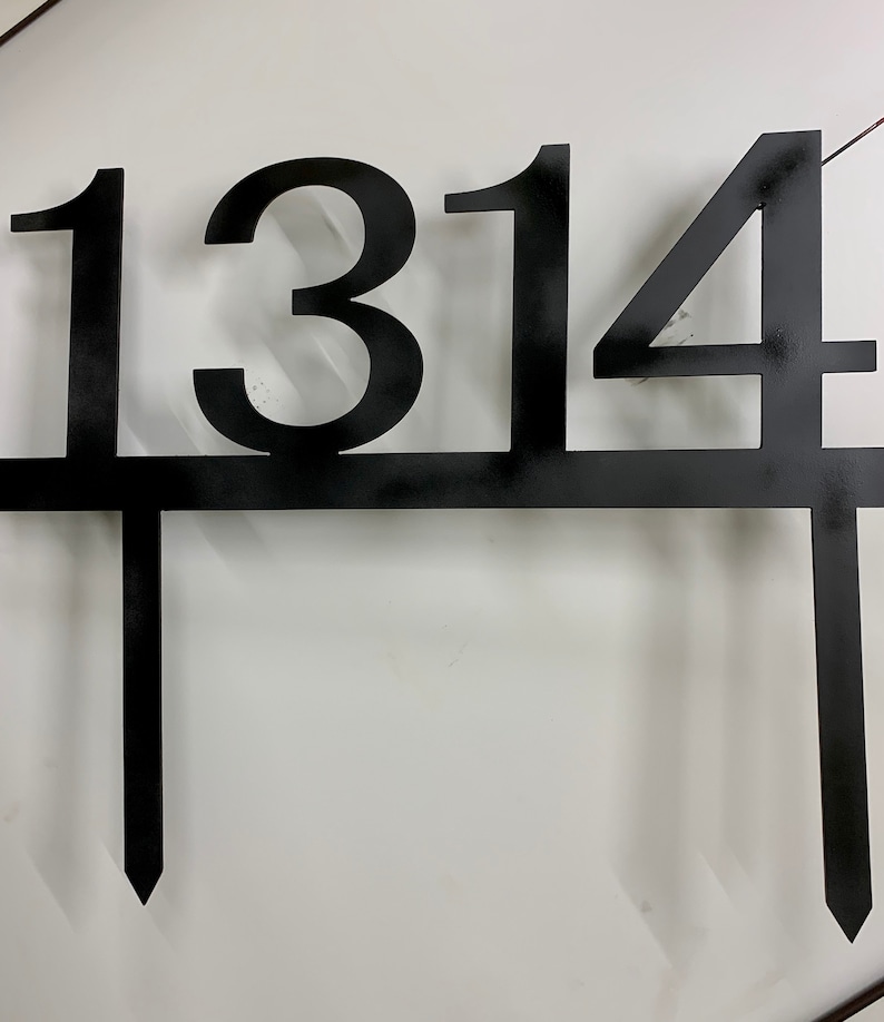 Metal Address Number Yard Sign - Etsy