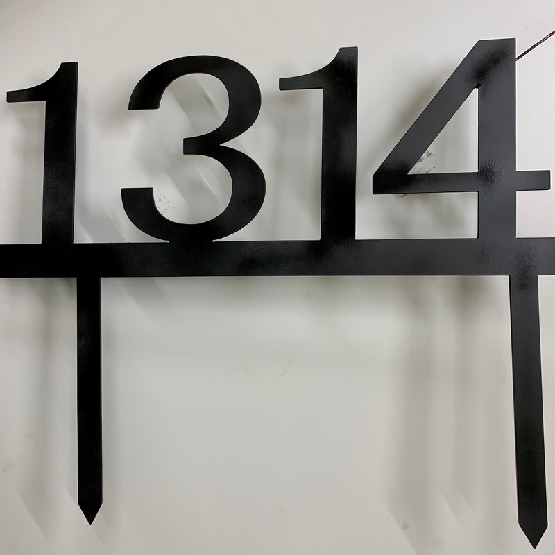 House Number Yard Sign - Etsy