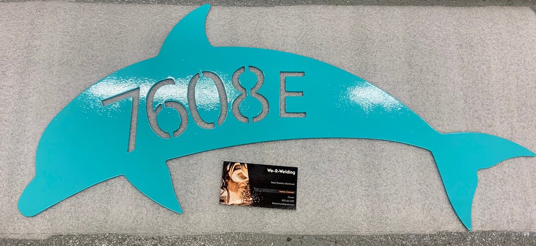 Metal Dolphin Mailbox or House Numbers Customizable - Etsy