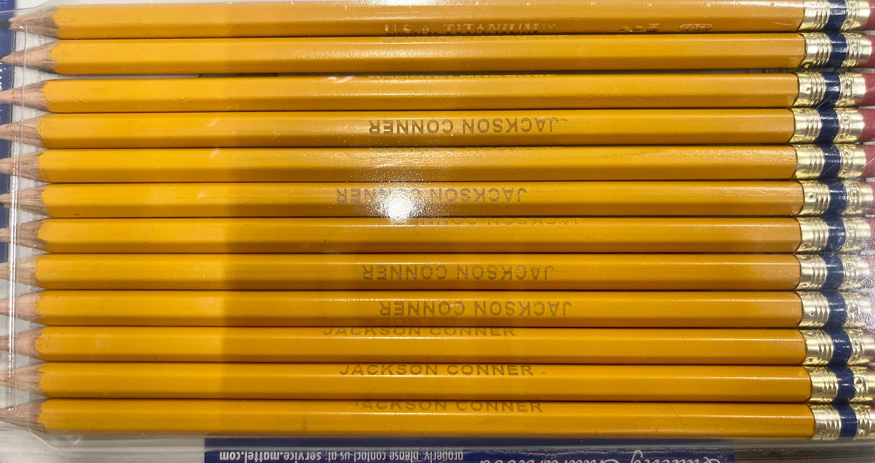 Custom Laser Engraved Pencils (12 Pack) - Etsy