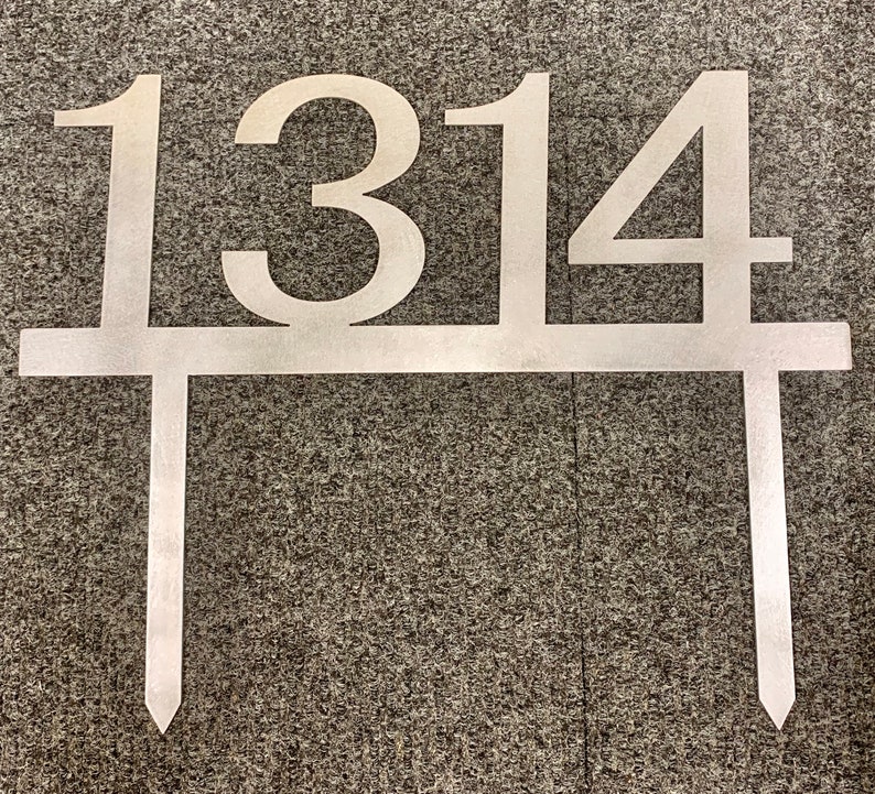 Metal Address Number Yard Sign - Etsy
