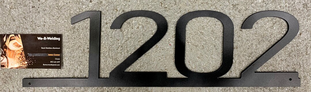Custom Metal House Numbers - Etsy