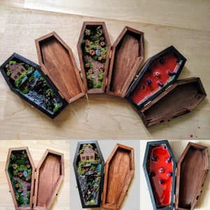 Mini Hallowen Coffins Set/mini Coffins/miniature/nature/diorama/anti ...