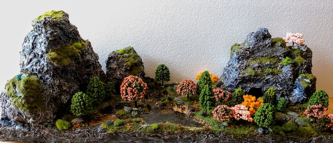 Large Fantasy Forest Display/lake/landscape/diorama/window Display ...