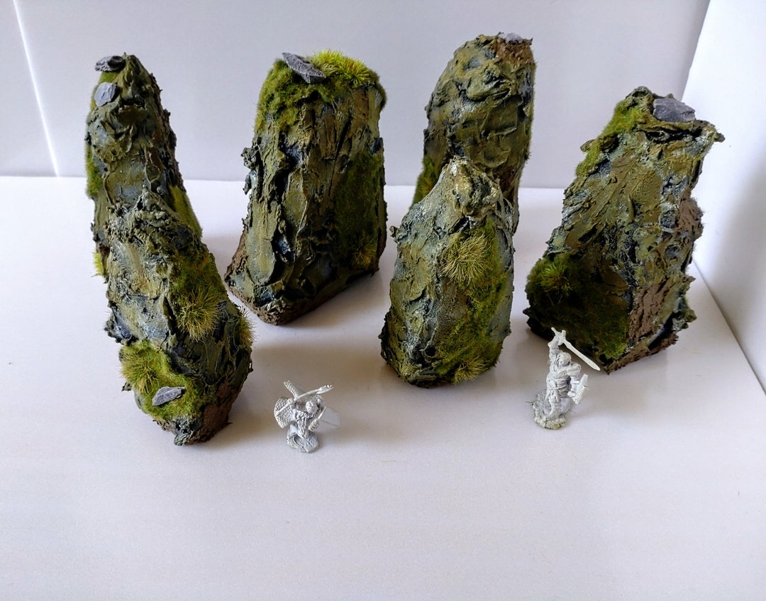 Small Forest Monoliths Set/monoliths/dnd/scatter Terrain/warhammer 40k ...