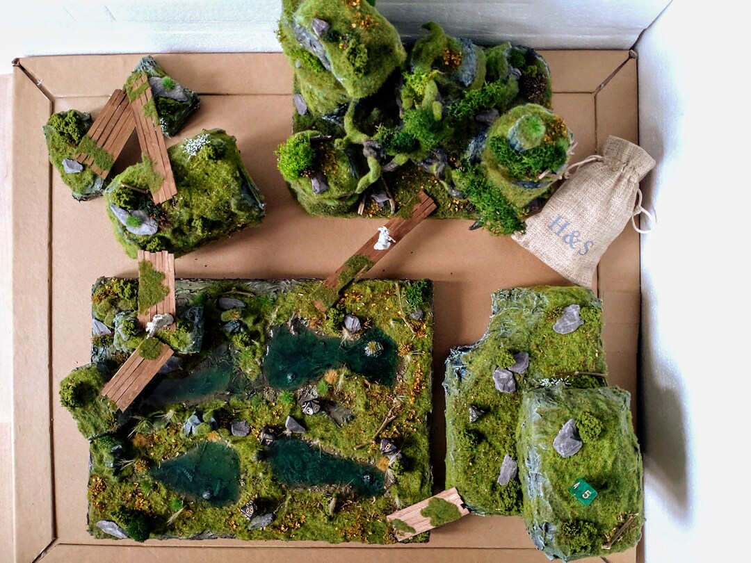 The Swamp/scatter Terrain/warhammer 40k Terrain/dungeons and Dragons ...