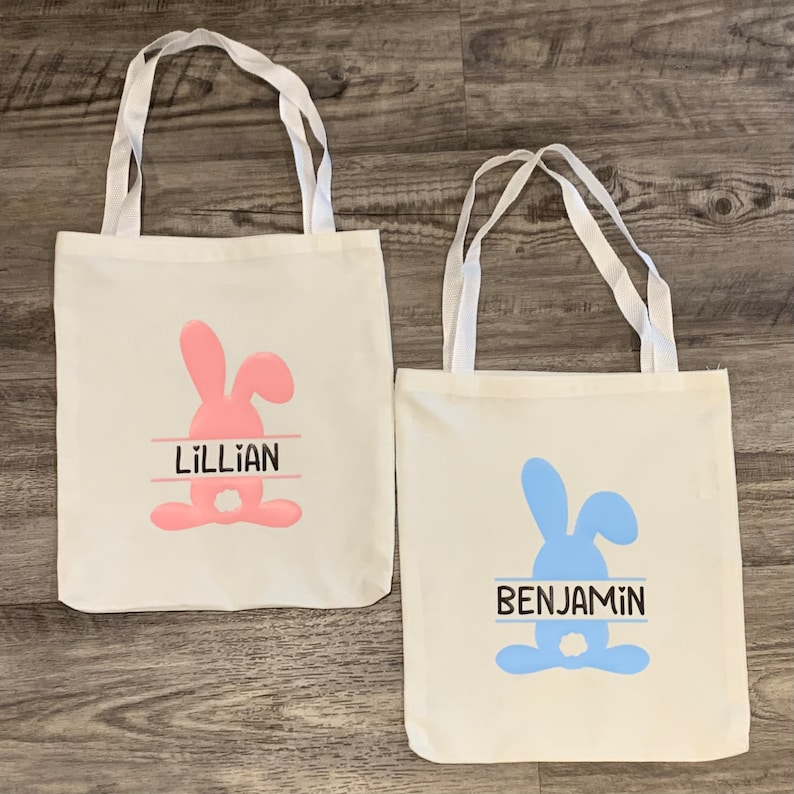 Personalized Easter Egg Hunt Canvas Bags - Etsy