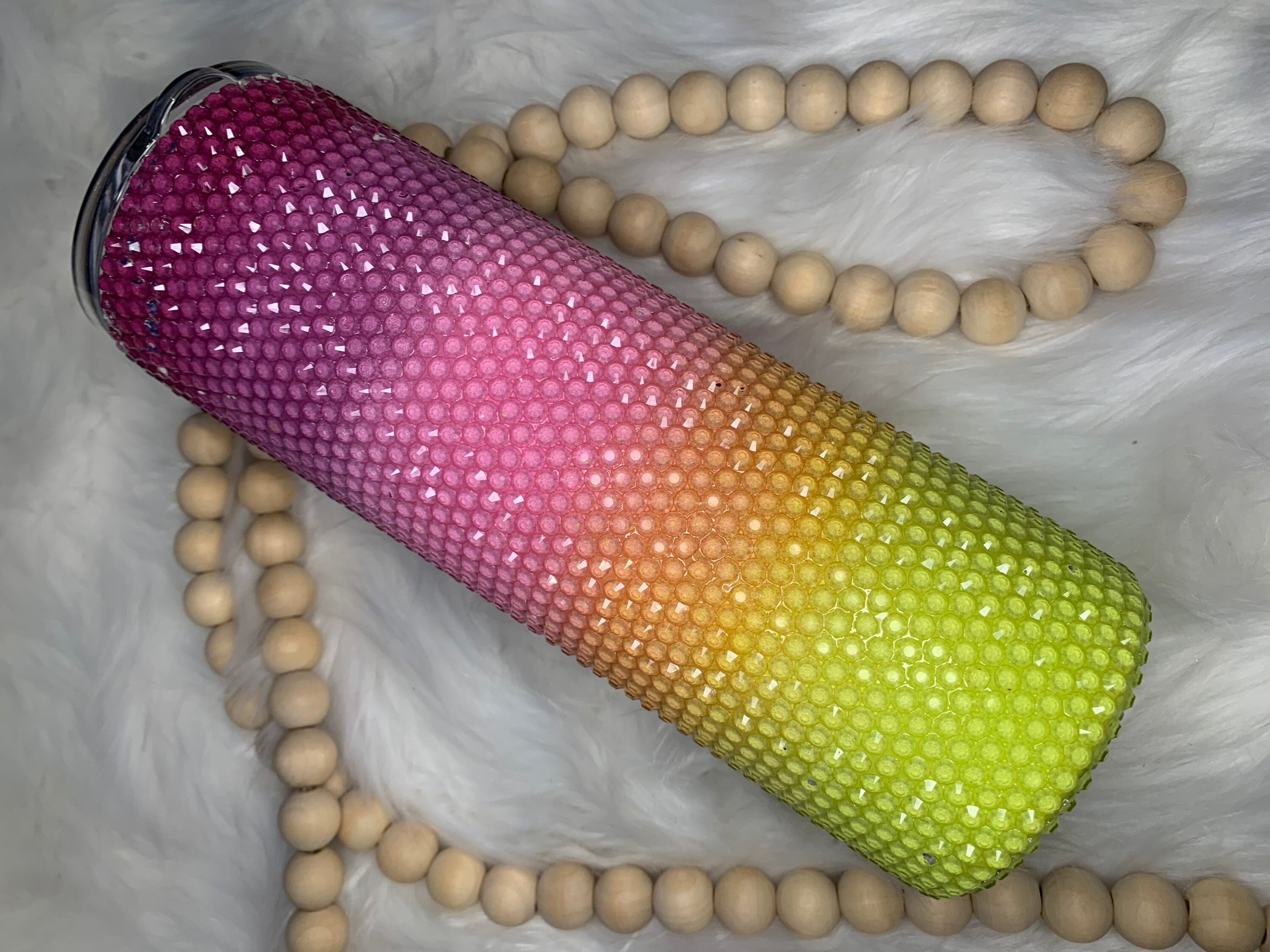 Summertime/ombré Sunset/rhinestone Covered Tumbler/summer Sunset - Etsy