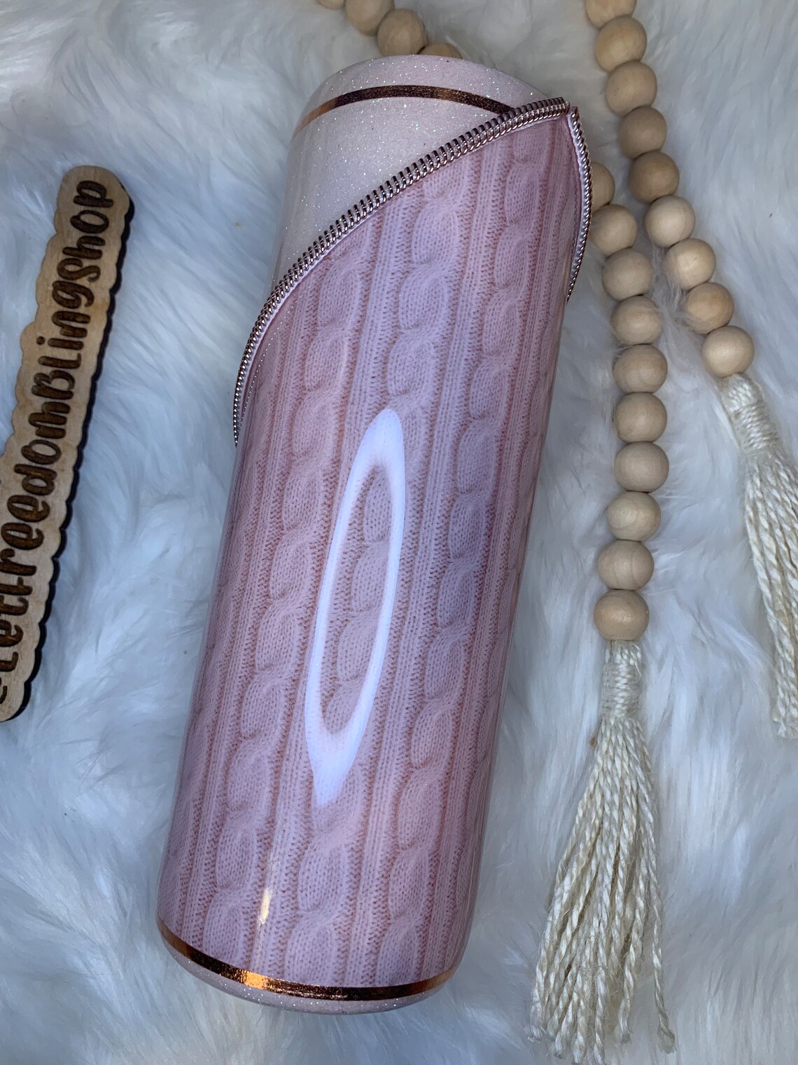 Pink Zipper Pull Tumbler/pink Winter/christmas Tumbler - Etsy