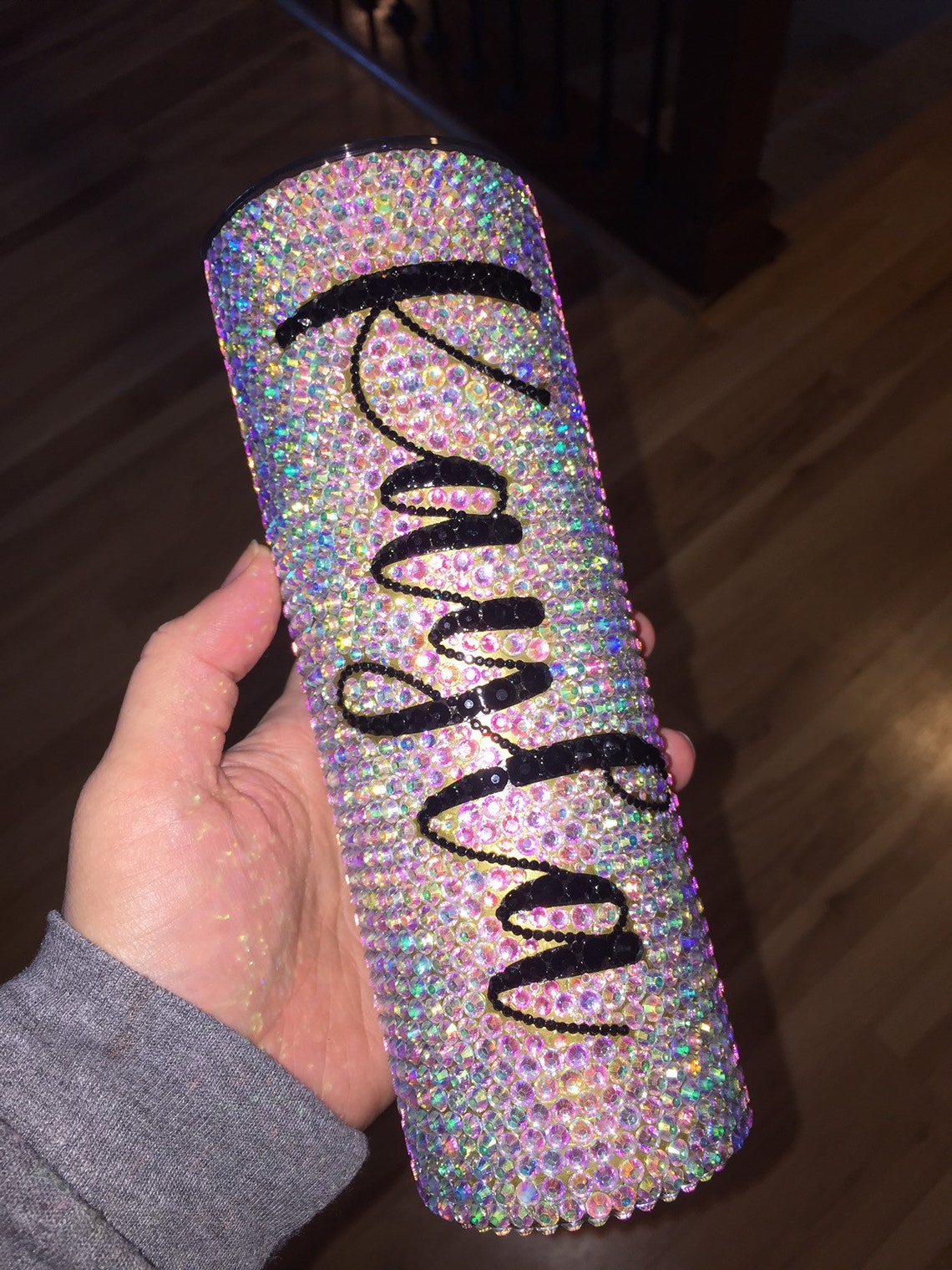Full Bling/rhinestone Covered/custom Cursive Name - Etsy
