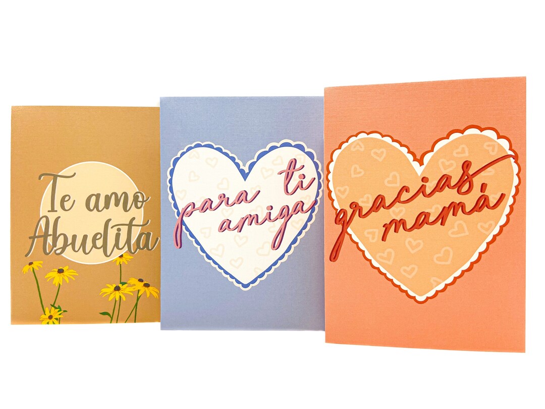 Spanish Cards Bundle - Pack of Cards - Blank Greeting Cards - Tarjetas ...
