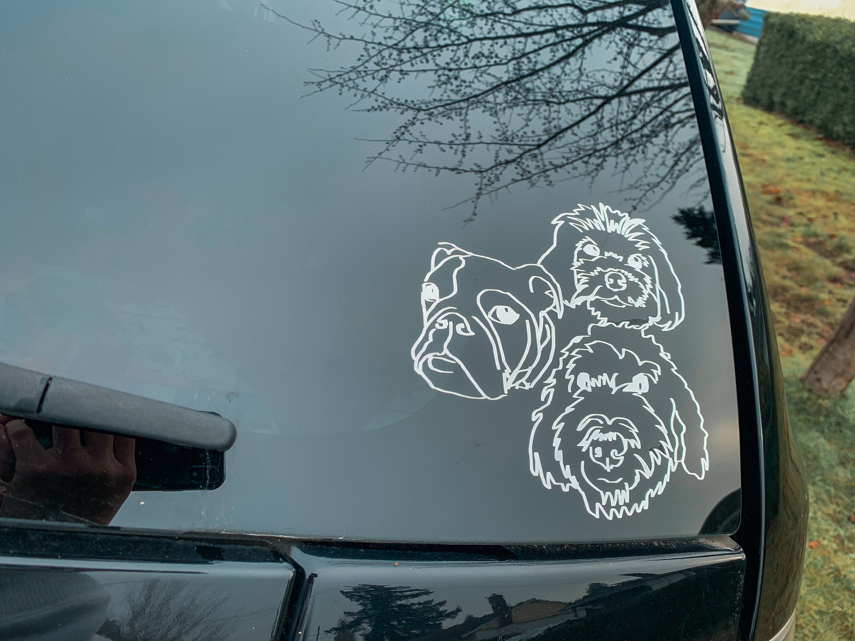 Custom Pet Car Decal Dog/Cat Vinyl Decals Laptop decal | Etsy