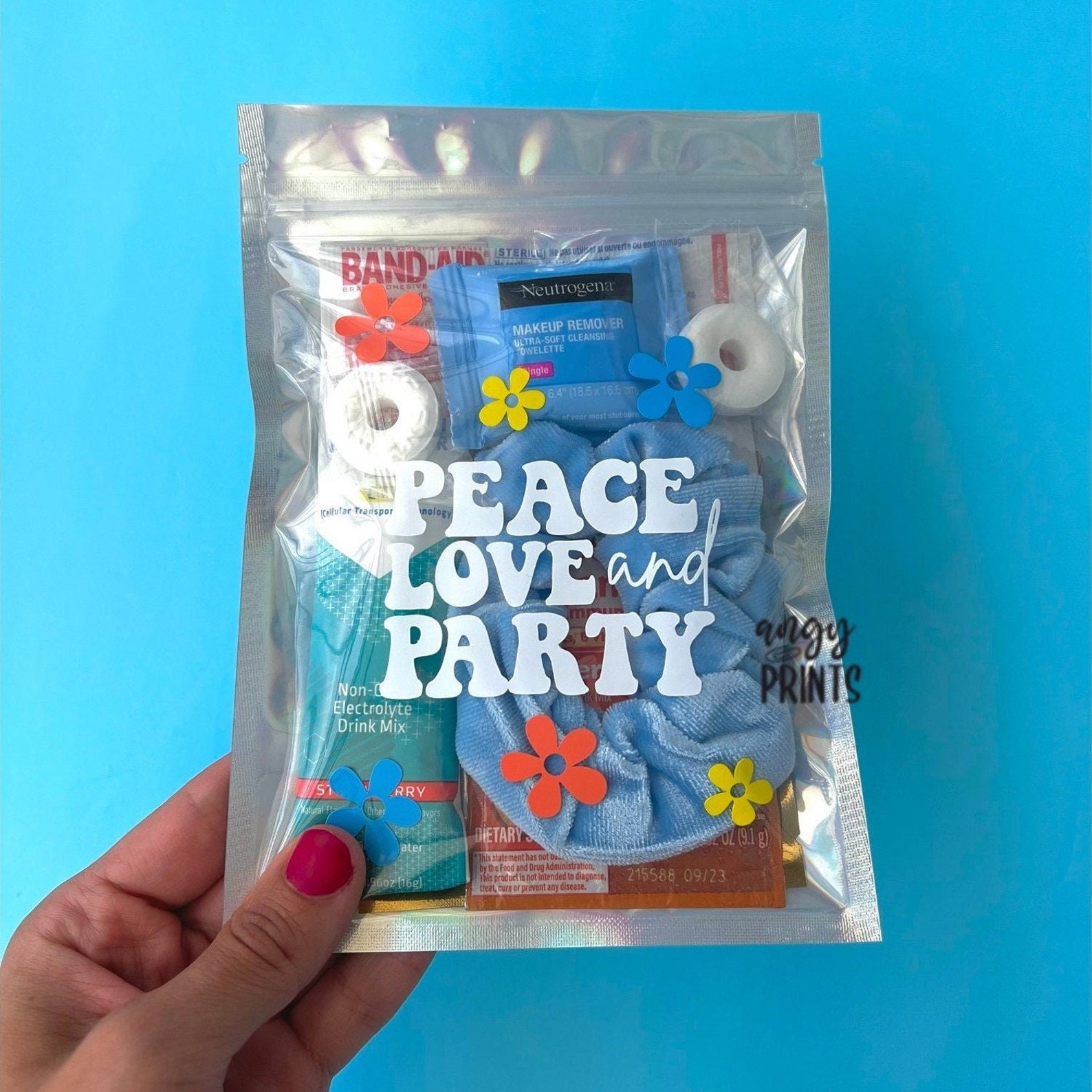 Peace Love and Party Hippie Boho Groovy Theme Hangover Kit - Etsy