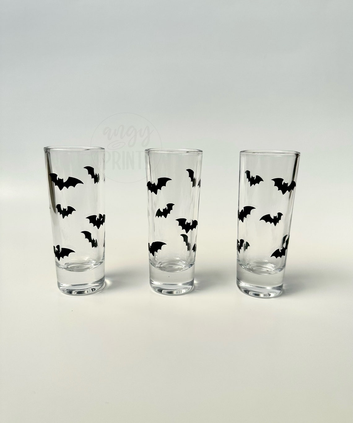 Bats Spooky Halloween Theme Shot Glasses Bachelorette Party, Till Death ...