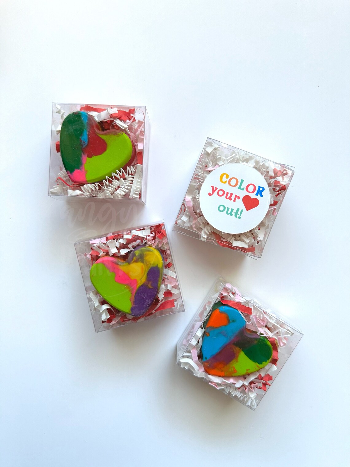 Valentine's Day Heart Crayon Party Classroom Favors for Kids, Birthday ...
