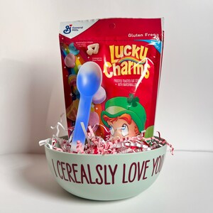 Valentine’s Day I Cerealsly Love You Plastic Cerealsly Bowl Gift for ...