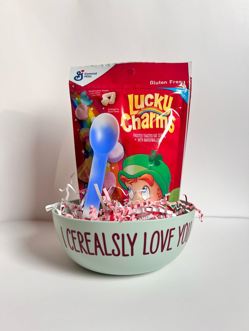 Valentine’s Day I Cerealsly Love You Plastic Cerealsly Bowl Gift for ...