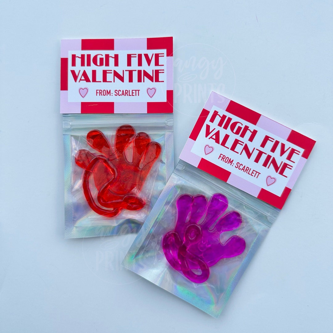 Valentine's Day Sticky Hands Party Favor Personalized Classroom Gift ...