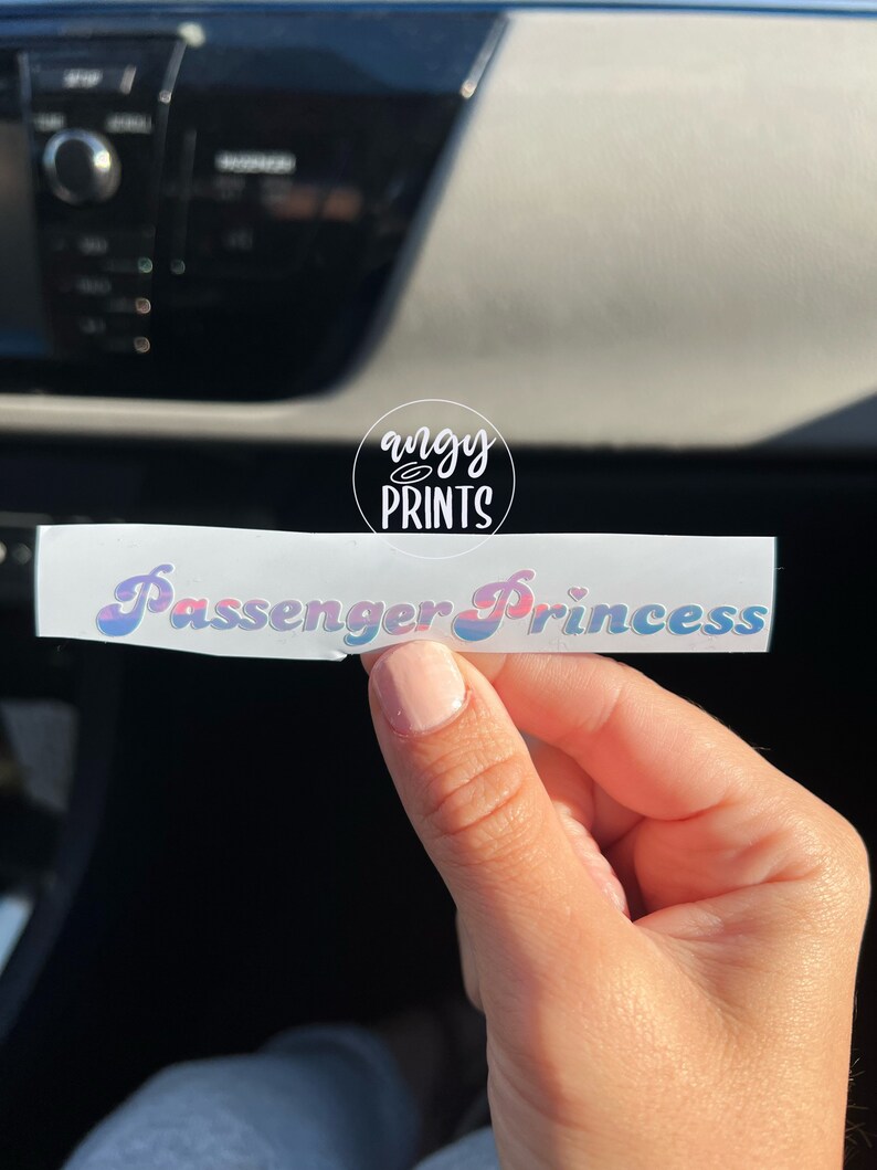Passenger Princess Car Mirror Decal | Cute Decals | Car Accessories ...