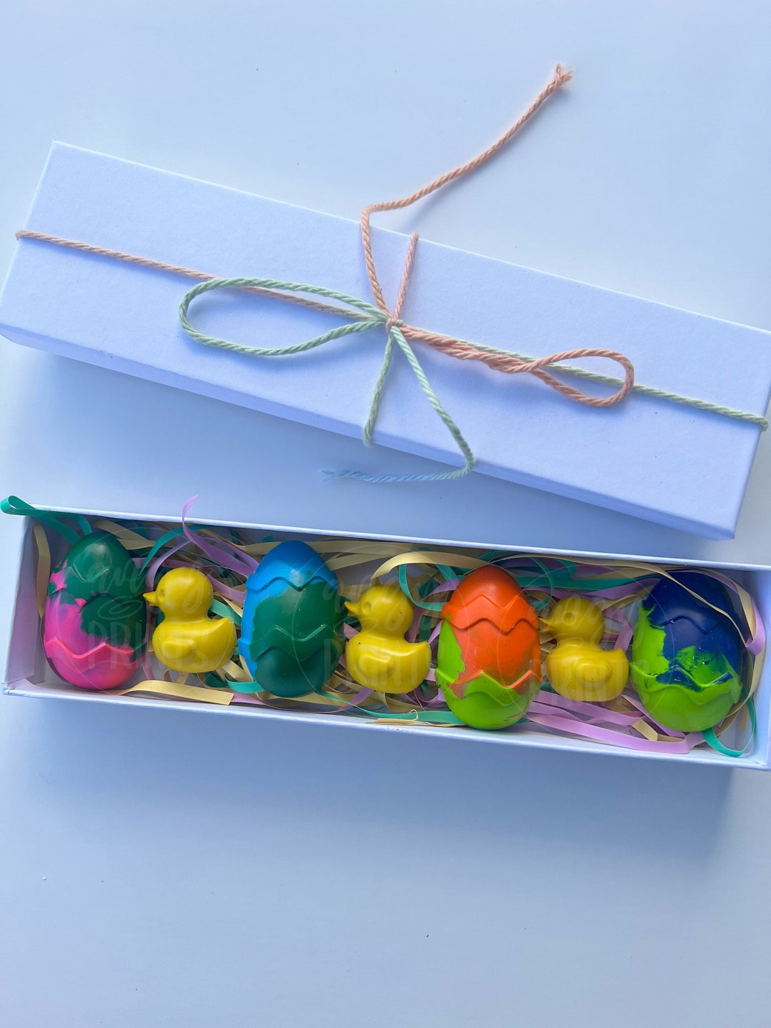 Happy Easter Basket Egg Crayon Gift Box | Party Favors for Kids ...