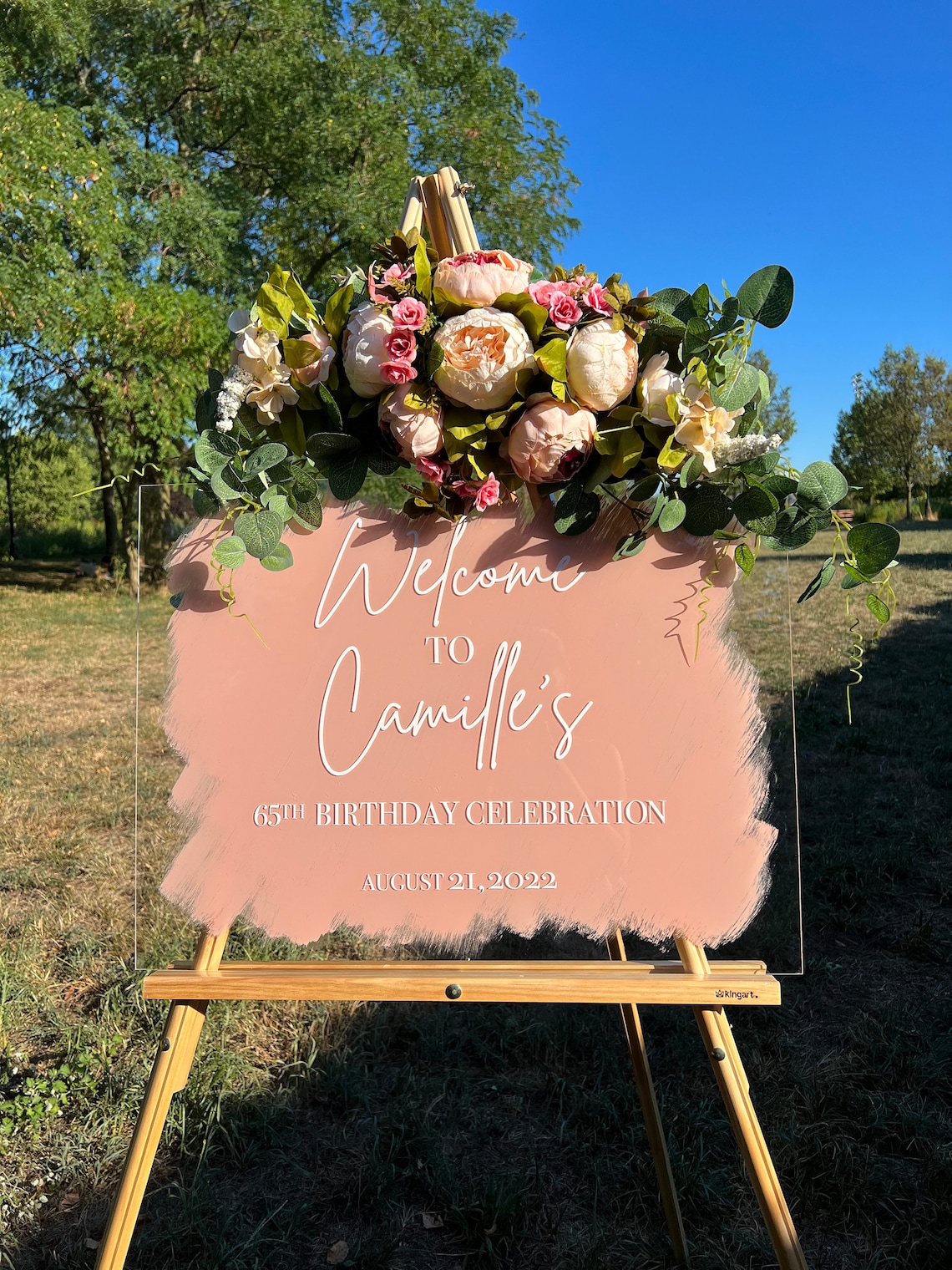 Custom Welcome Sign Acrylic Pink for Birthday Wedding Bridal - Etsy