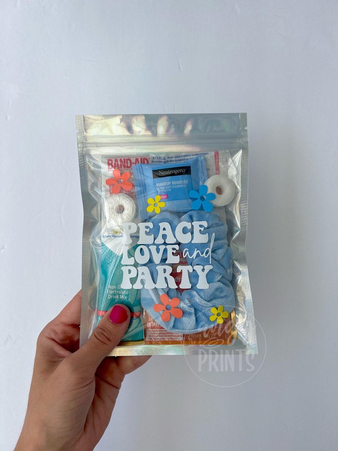 Peace, Love and Party Hippie Boho Groovy Theme Hangover Kit Fully ...