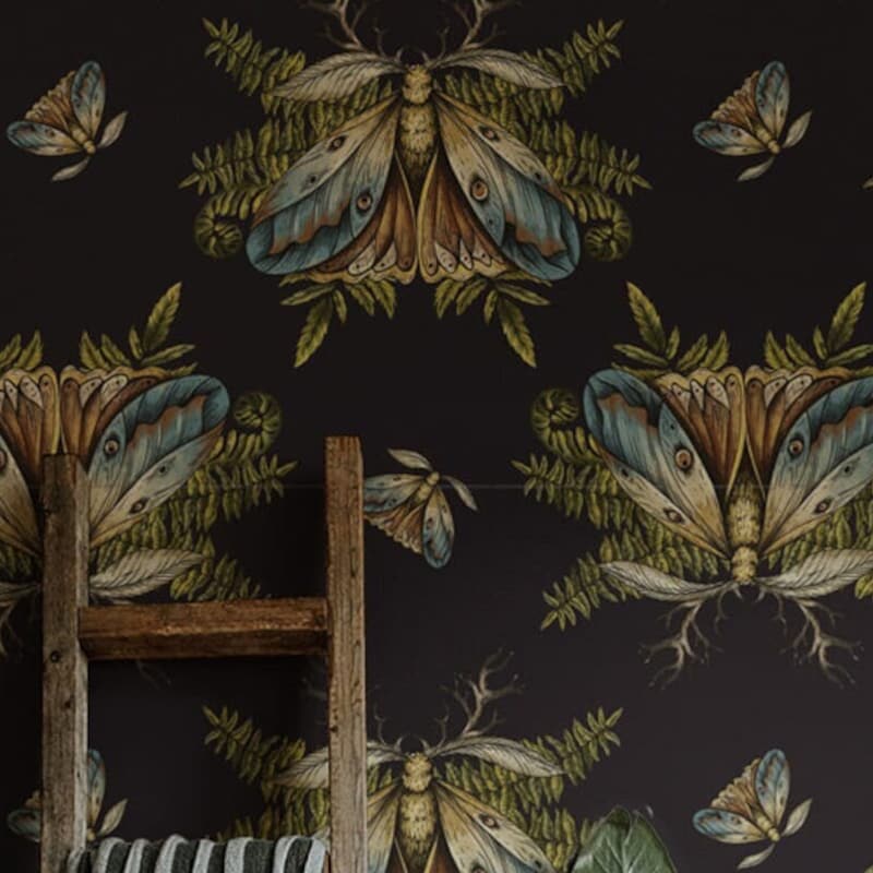 Moth Wallpaper - Etsy