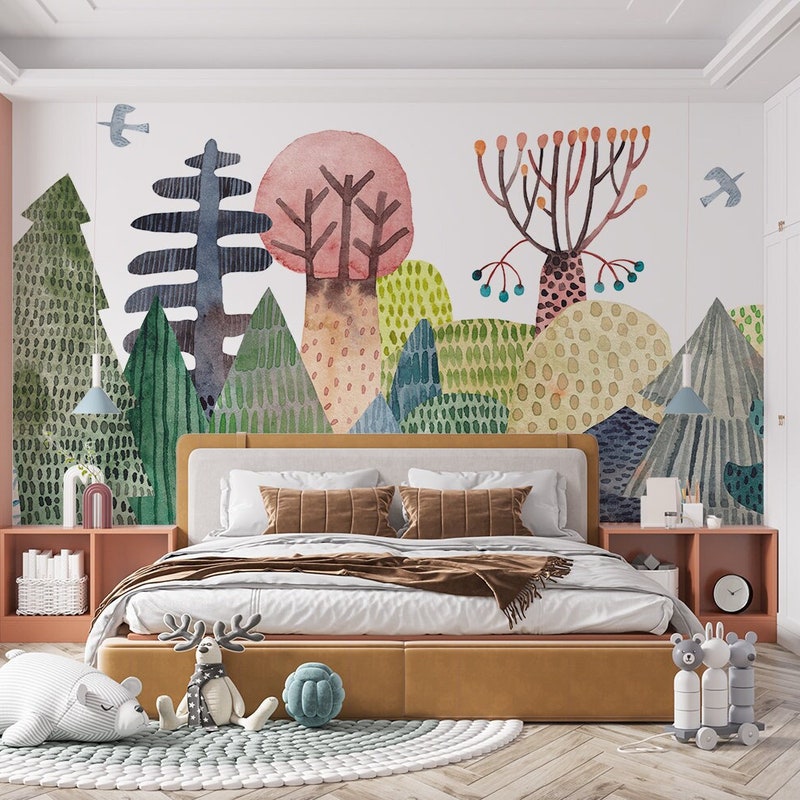 Kids Wall Mural - Etsy