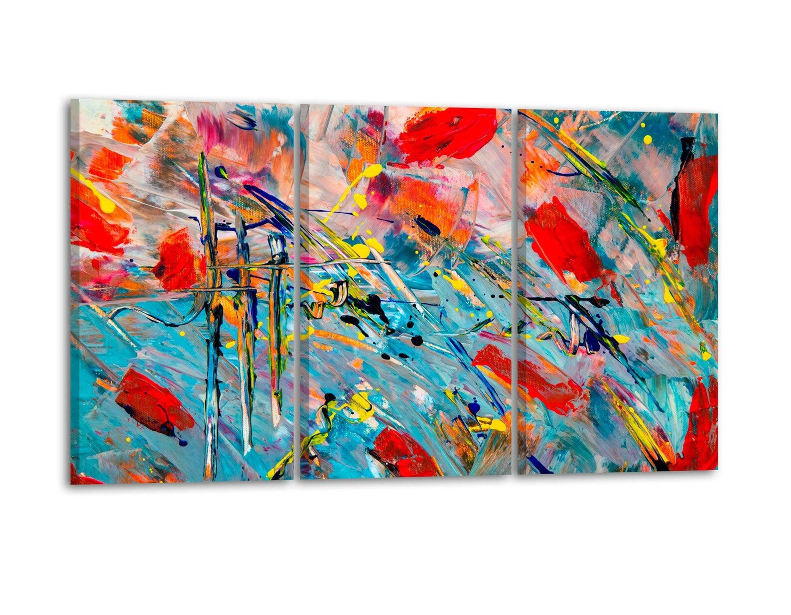 Colorful Abstract Art Print Modern Home Decor Large Canvas Print - Etsy