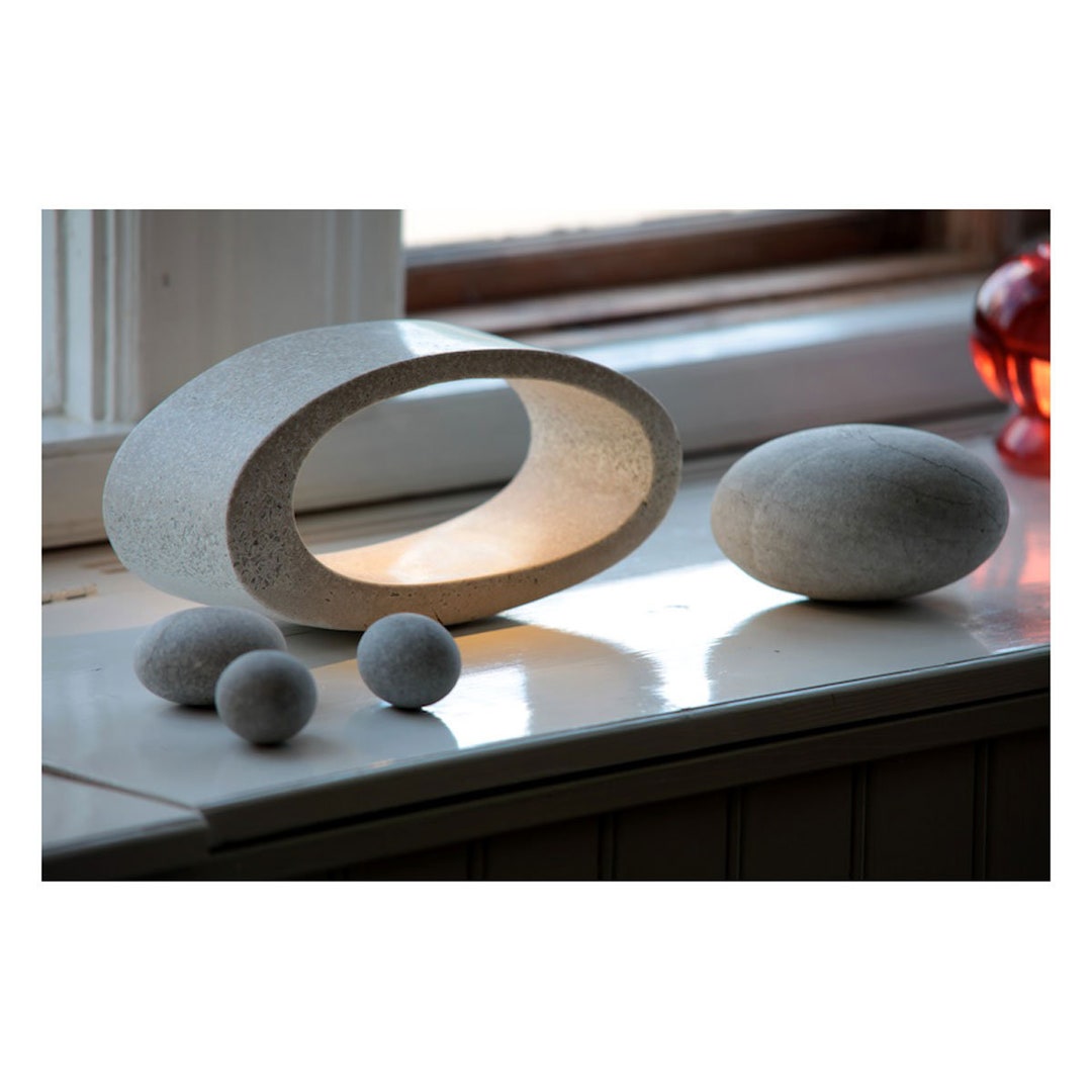 Ellipse Concrete Lamp, Tung Shape/ Steven Bush - Etsy