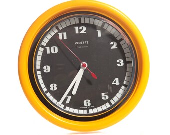 Yellow Wall Clock - Etsy