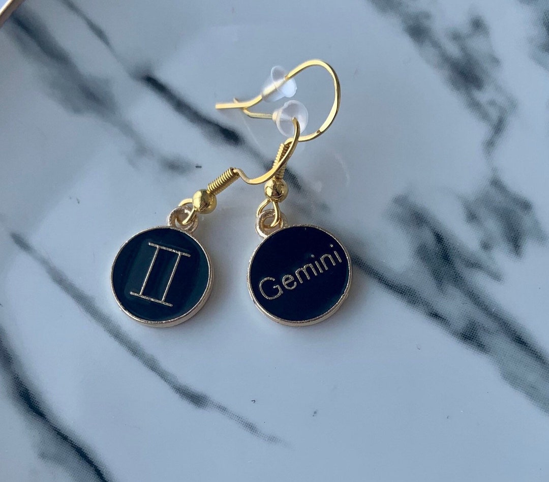 Zodiac Gemini Earrings, Astrology Earrings, Vintage, Gift Giving ...