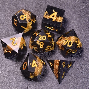 Dwarf Gold Ore Dice: Sharp Edge Resin DND Dice Set - Etsy