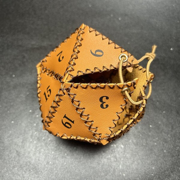 Leather Dice Bag - Etsy