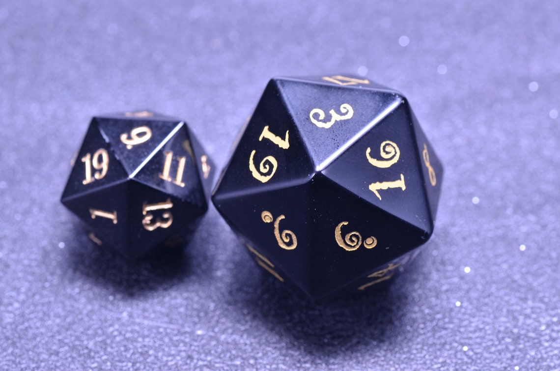 Giant Dice Large D20 Dice 25mm Big D20 Gem D20 Dice - Etsy