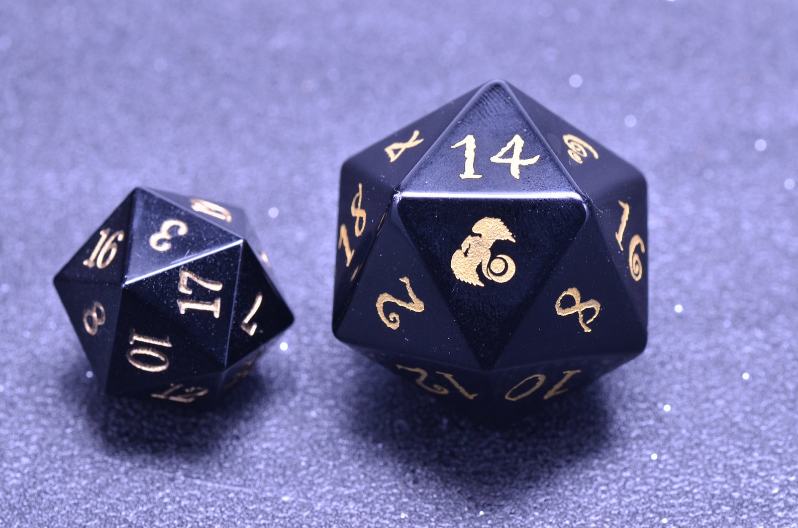 Giant Dice Large D20 Dice 25mm Big D20 Gem D20 Dice - Etsy