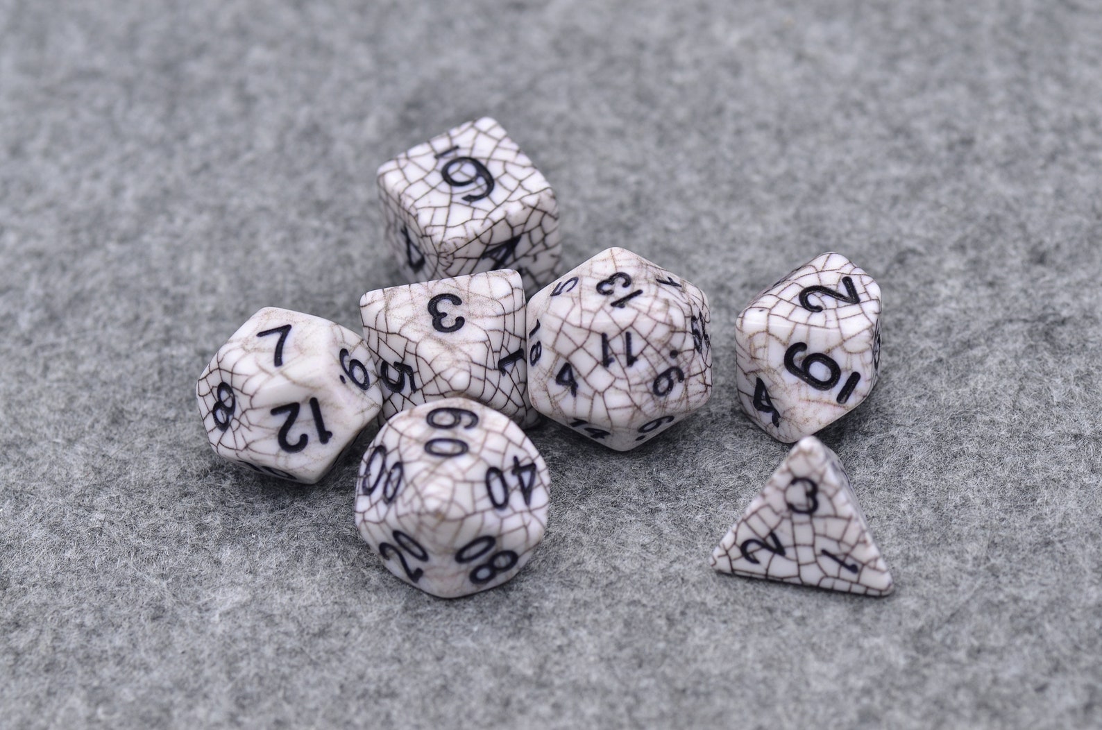 Cracked Dice Ripple Dungeons and Dragons Dice Set D&D - Etsy