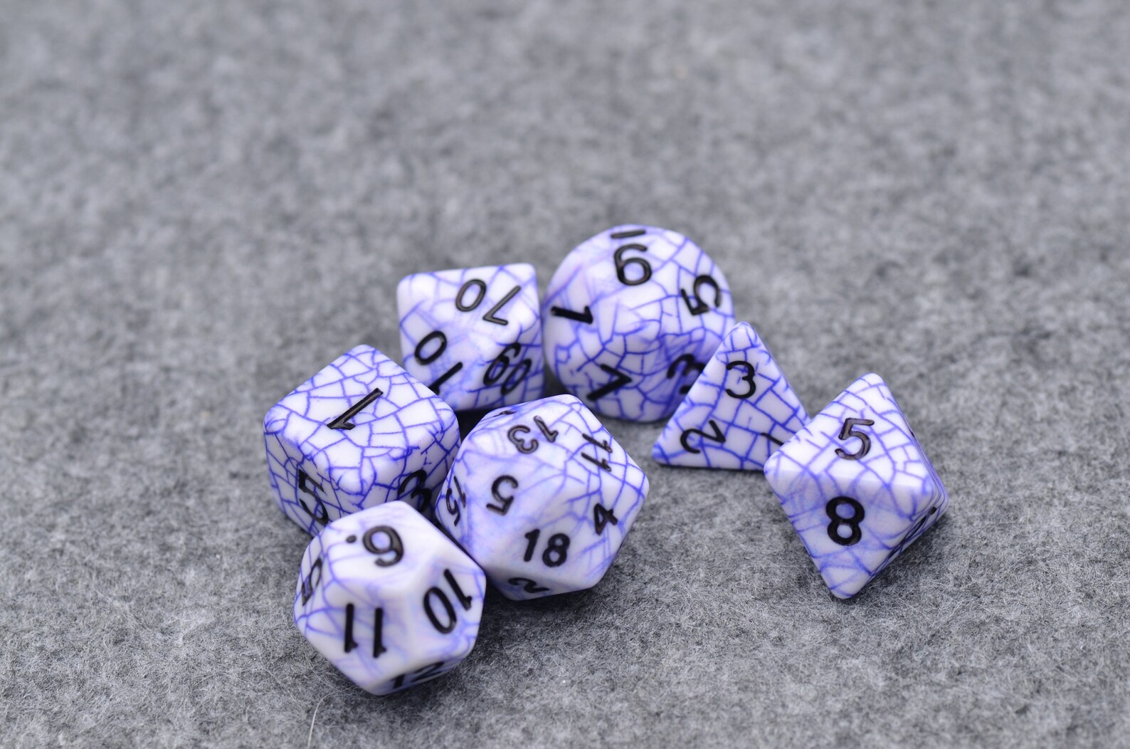 Cracked Dice Ripple Dungeons and Dragons Dice Set D&D - Etsy